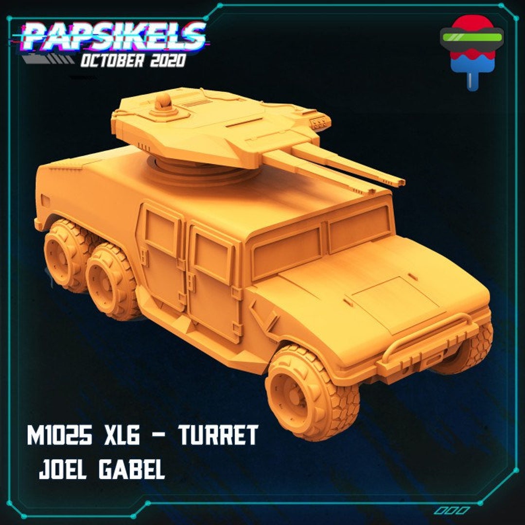 M1025 XL6 Turret - Military Grade Vehicle (sculpted by Papsikels) - Etsy