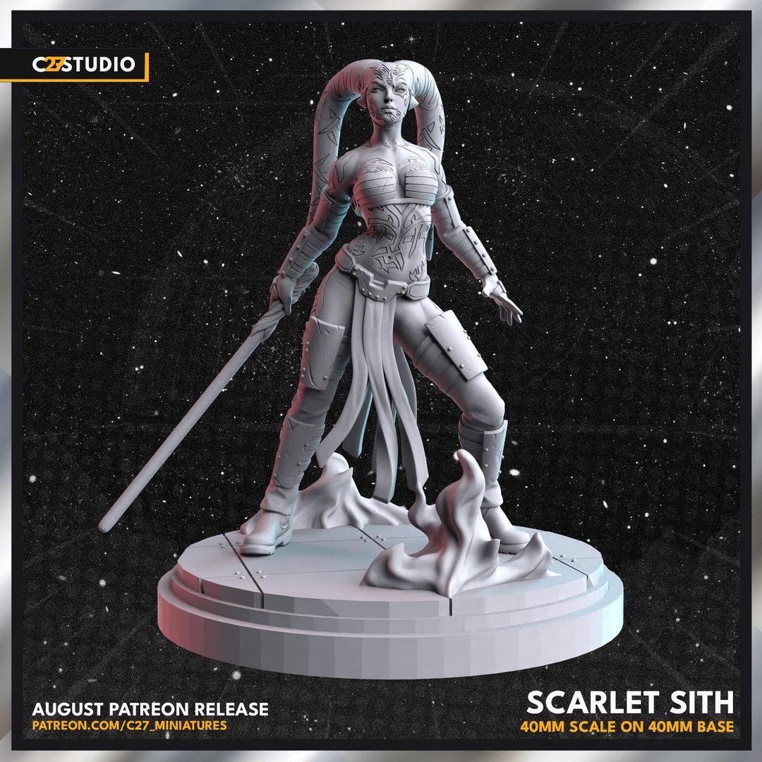 Darth Talon / Scarlet Sith 40mm Miniature (sculpted by C27 Collectibles ...