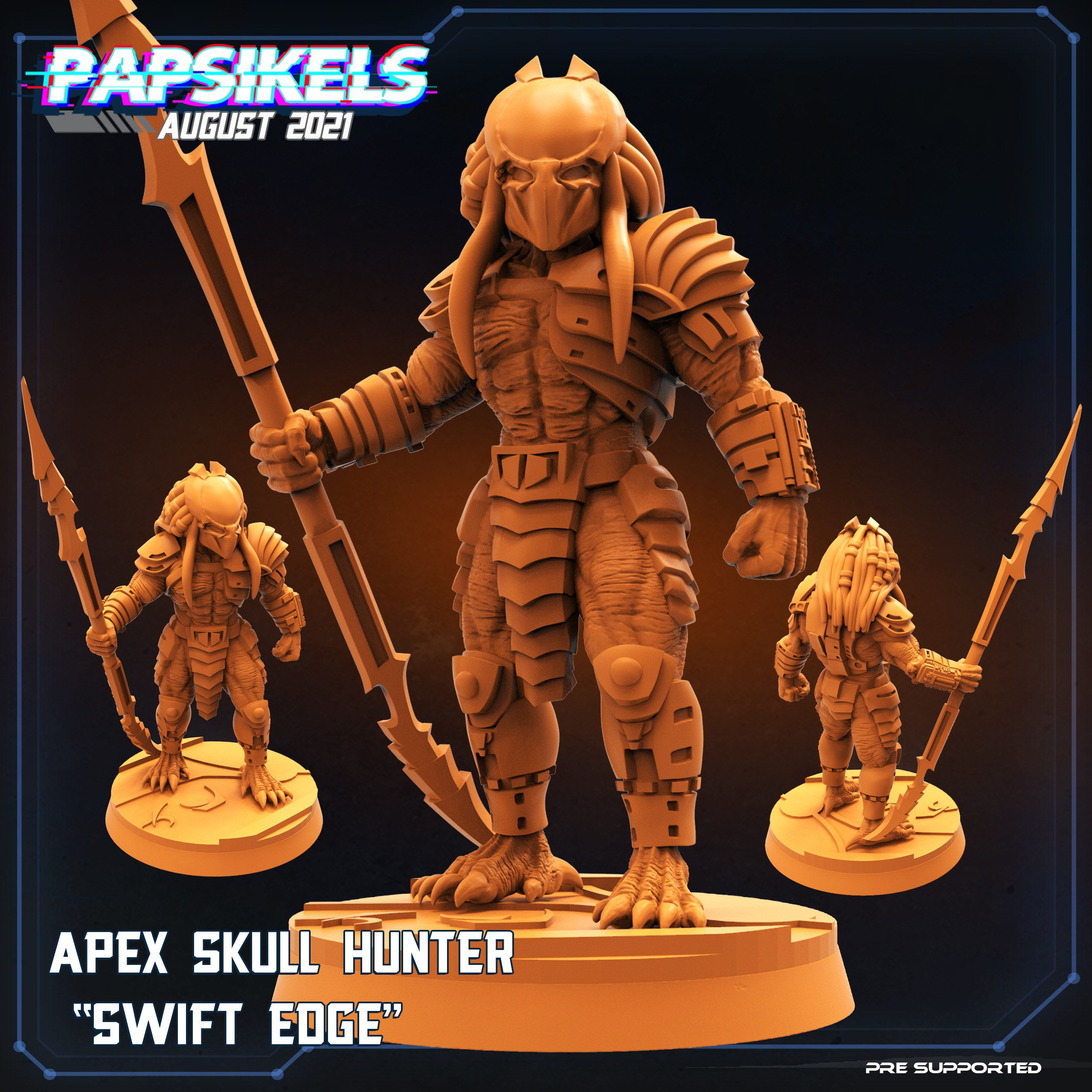 Predator Warrior sculpted by Papsikels | Etsy