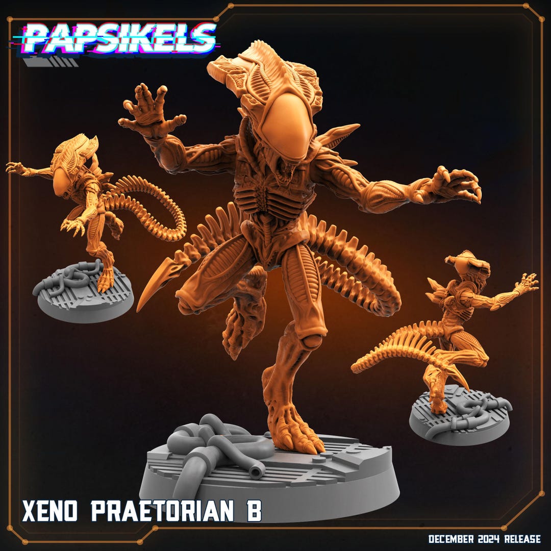 Xeno Praetorian B - Xenomorph Fan Art (sculpted by Papsikels) - Etsy