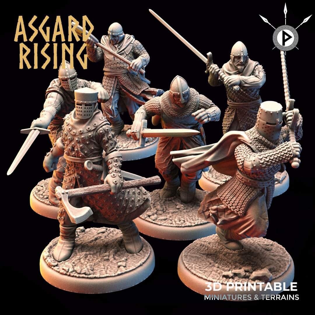 English Knights- Set of 6 - by Asgard Rising (soldiers/ Knights ...