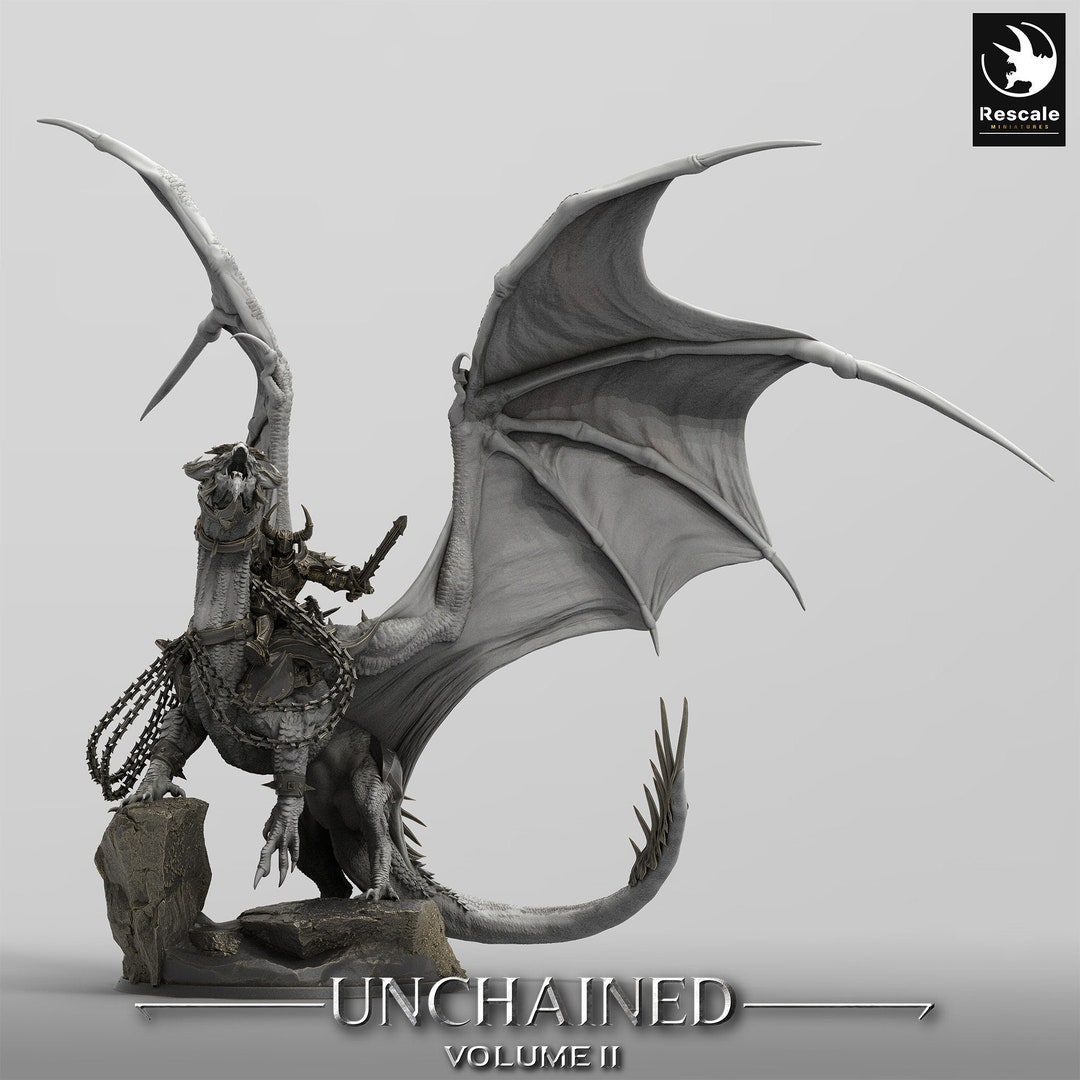 Unchained War Dragon - Cry Pose (sculpted by Rescale Miniatures) - Etsy UK