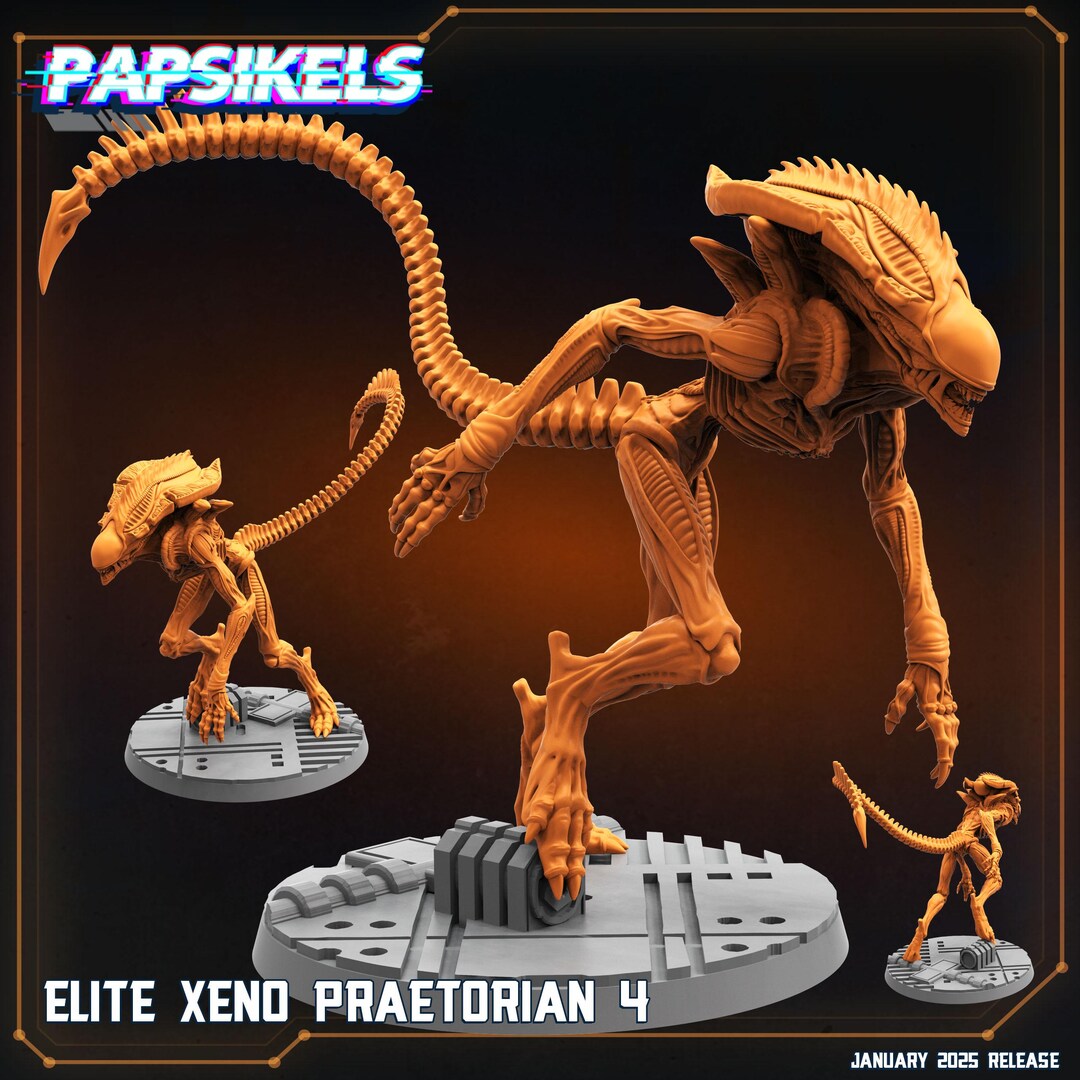 Elite Xeno Praetorian 4 - Xenomorph Fan Art (sculpted by Papsikels) - Etsy