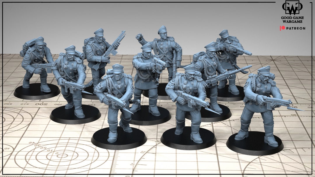 Steel Guard Trooper Squad 10 sculpted by Good Game Wargame - Etsy