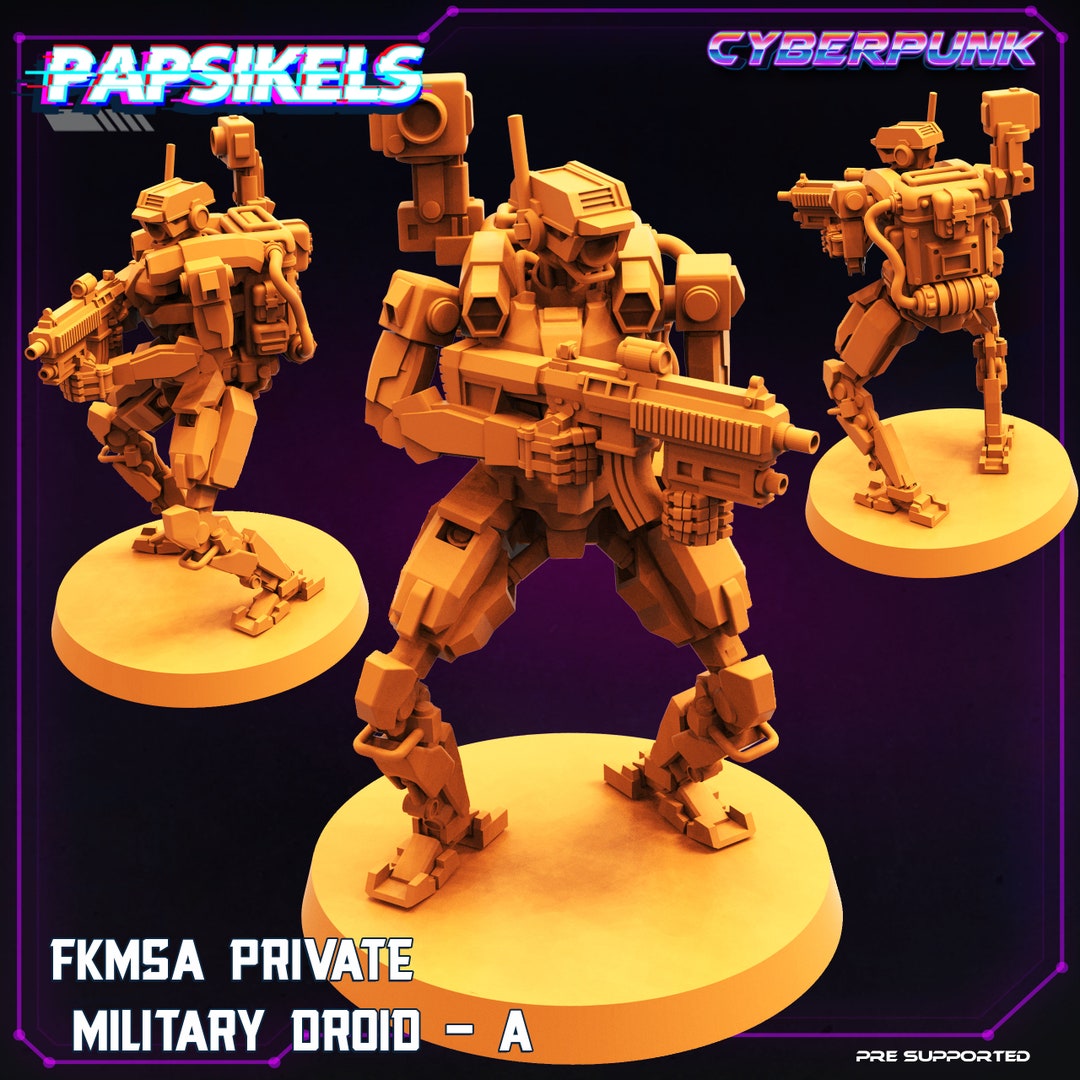 FKMSA Private Military Droid Squad (sculpted by Papsikels) - Etsy