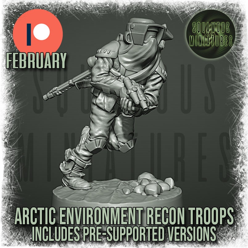 Arctic Environment Recon Troopers - Set of 8 (sculpted by Squamous ...