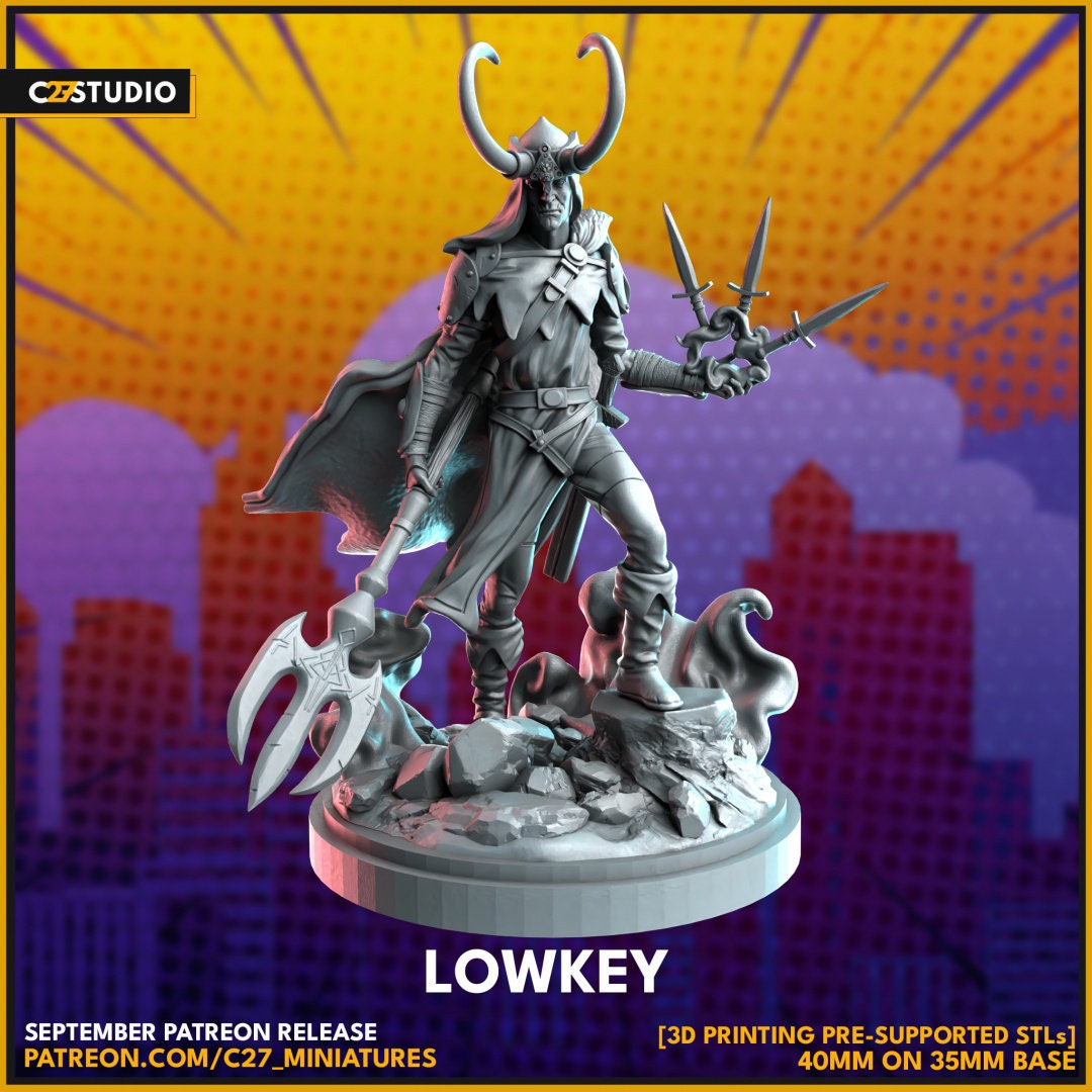 Low-key / Loki 40mm Miniature sculpted by C27 Collectibles crisis ...