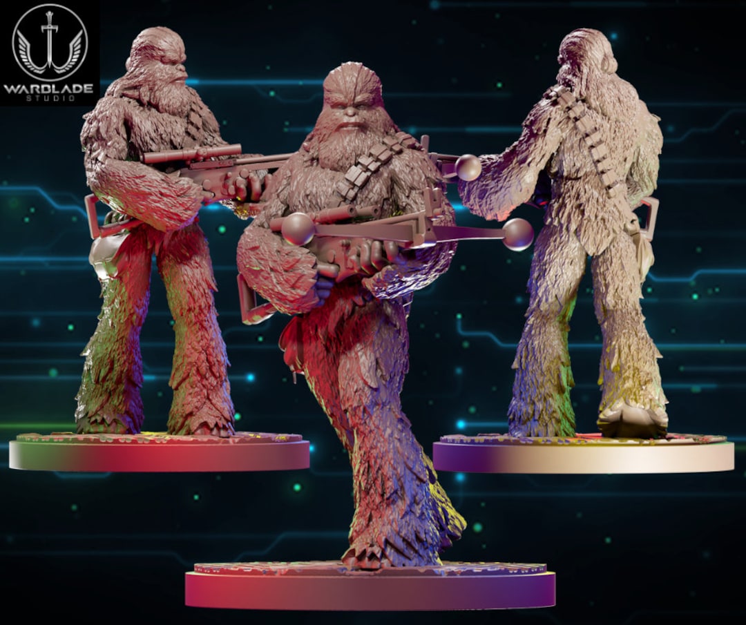 Chewbacca Fan Art sculpted by Warblade Studios - Etsy