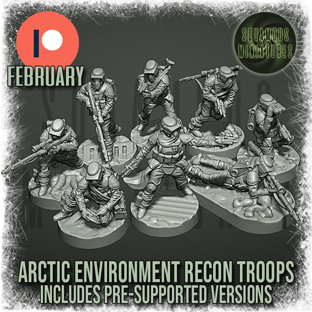 Arctic Environment Recon Troopers - Set of 8 (sculpted by Squamous ...