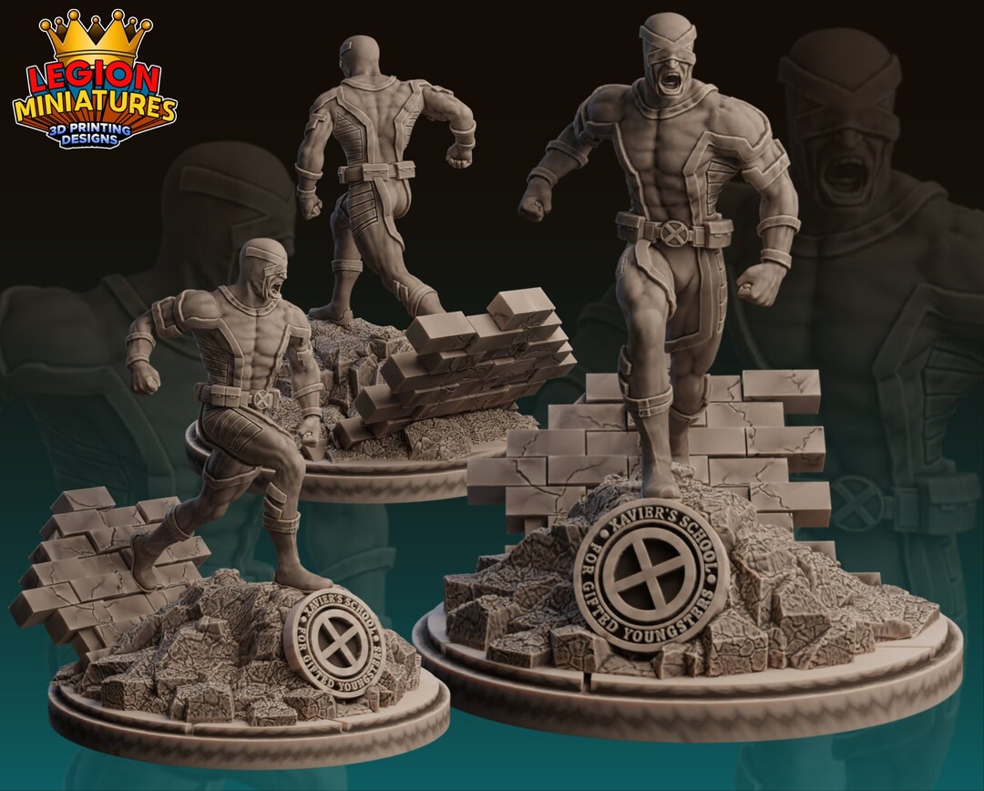 Cyclops Fan Art 40mm Miniature (sculpted by Legion Miniatures) (crisis ...