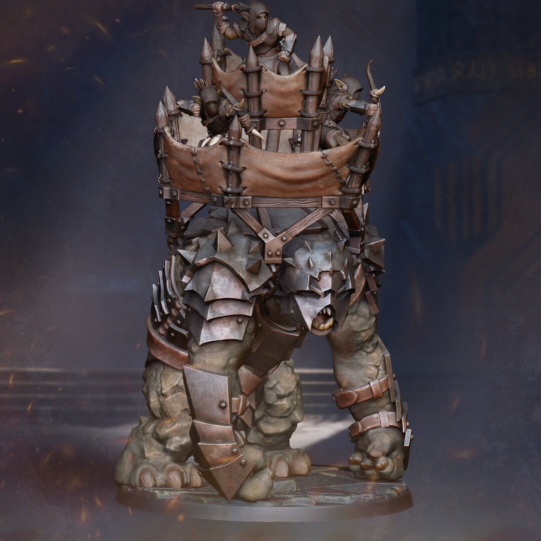 Ogre With Tower (the Mines - Flames of War Kickstarter) - Etsy