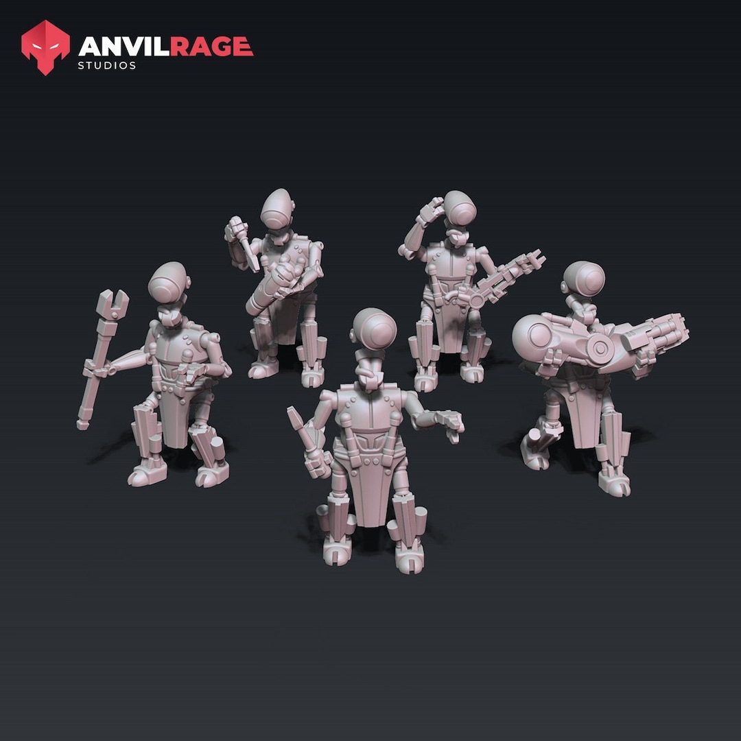 Repair Droids - Set of 5 (sculpted by Anvilrage Studios) - Etsy