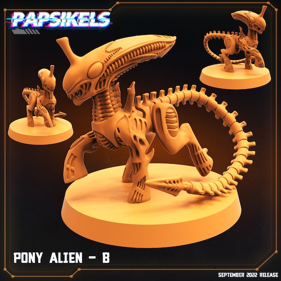 Pony Alien B 1 Xenomorph Fan Art sculpted by Papsikels - Etsy UK