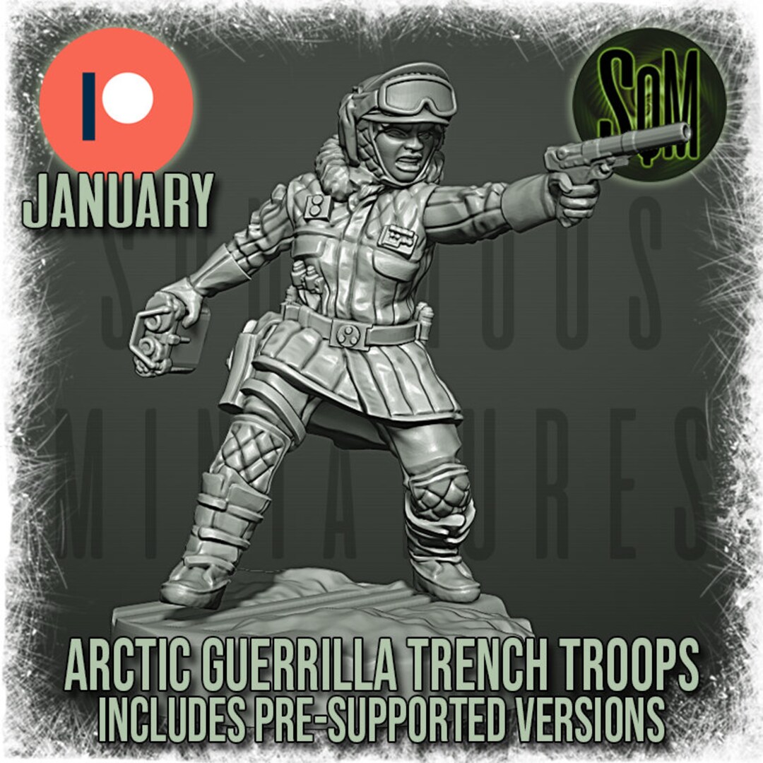 Arctic Guerilla Trench Troops female Set of 6 sculpted by Squamous ...