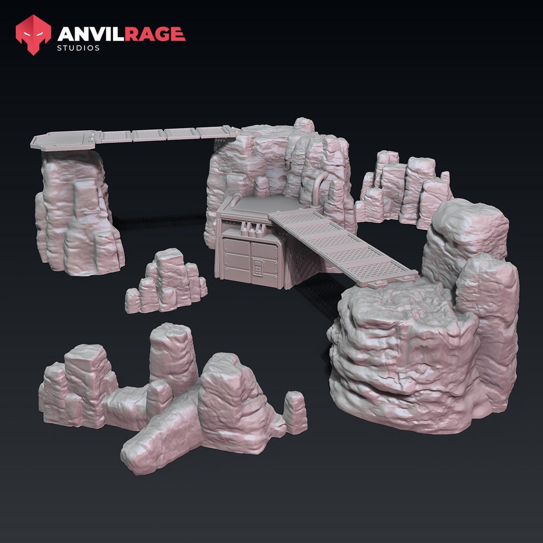 Rebel Hideout - FDM Sci-fi Terrain (sculpted by Anvilrage Studios) - Etsy