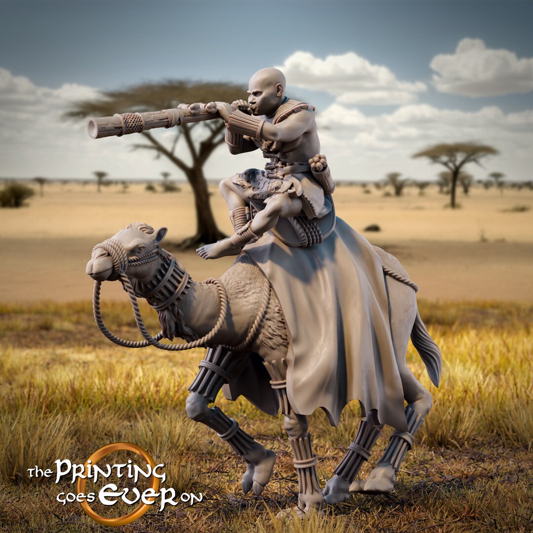 Camel Rider C (sculpted by the Printing Goes Ever On) - Etsy