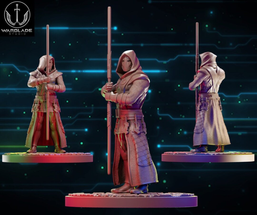 Jedi Temple Guard 01 - Fan Art (40mm Miniature - Sculpted by Warblade ...