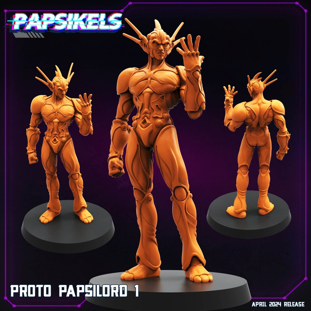 Proto Papsilord 1 - Cyberpunk Miniature (sculpted by Papsikels) - Etsy