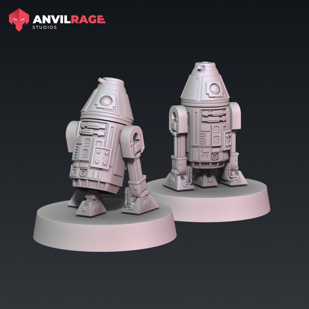 R4 Droid - Set of 2 (sculpted by Anvilrage Studios) - Etsy