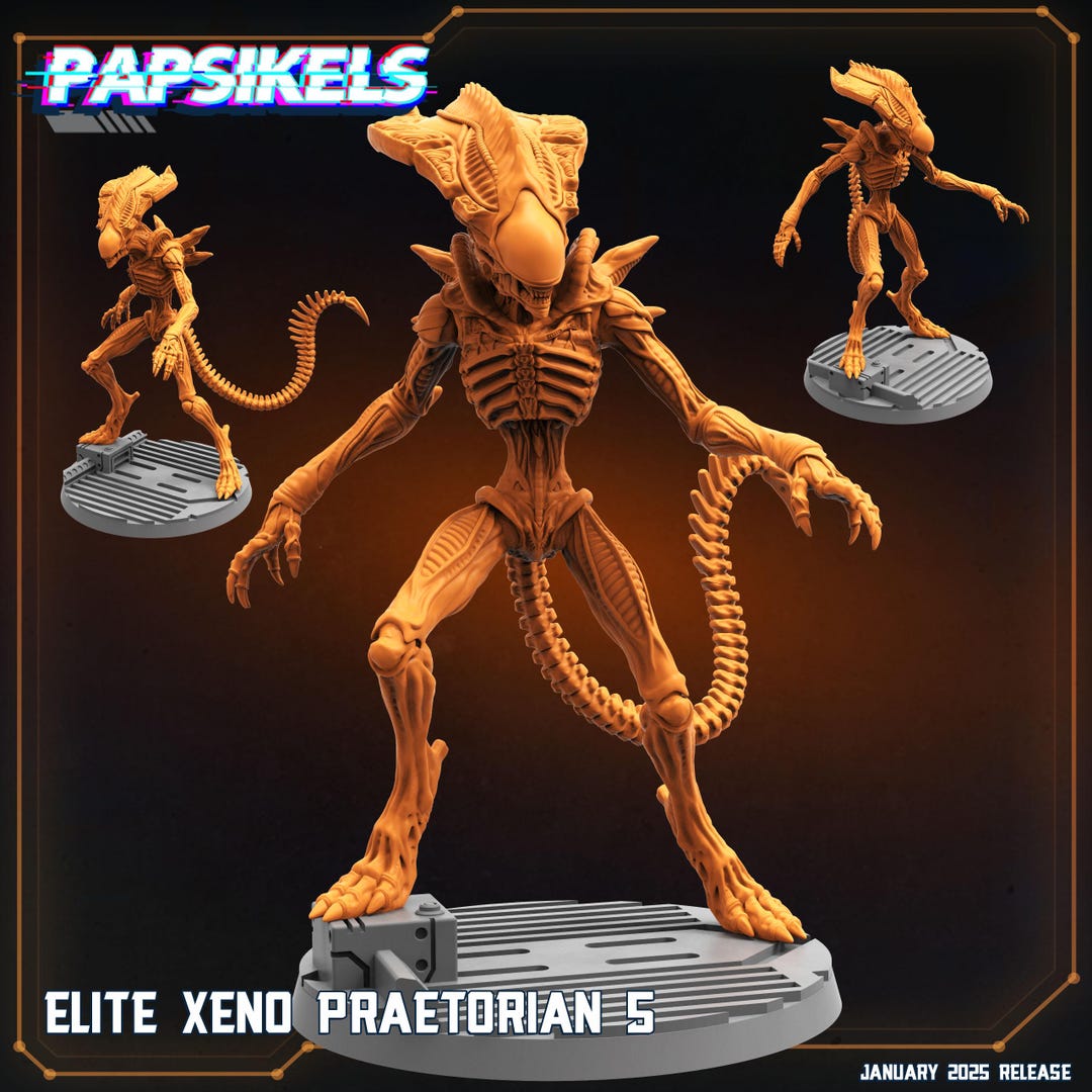 Elite Xeno Praetorian 5 - Xenomorph Fan Art (sculpted by Papsikels) - Etsy