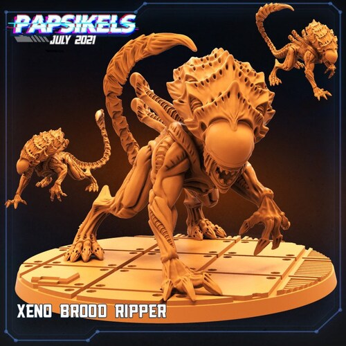 Xenomorph Alien Brood Horror sculpted by Papsikels - Etsy