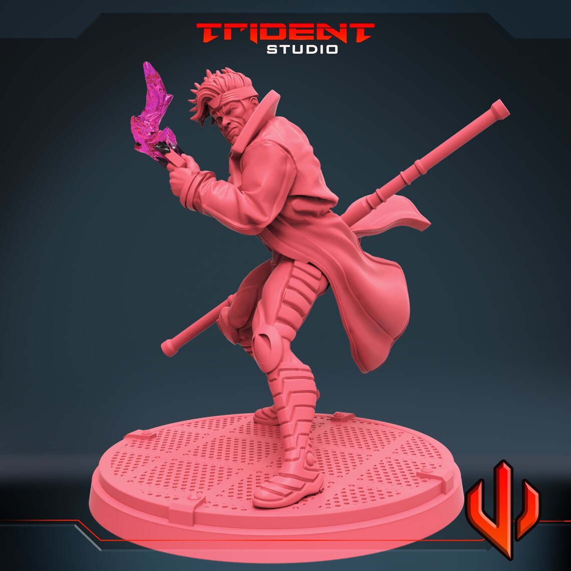 Gambit Pose A fan Art Sculpted by Trident Studio crisis - Etsy