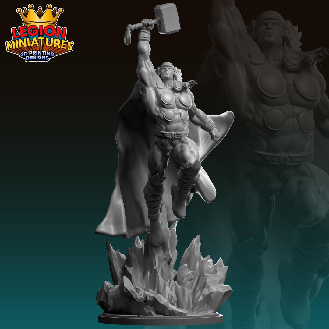 Thor - Fan Art 40mm Miniature (sculpted by Legion Miniatures) (crisis ...