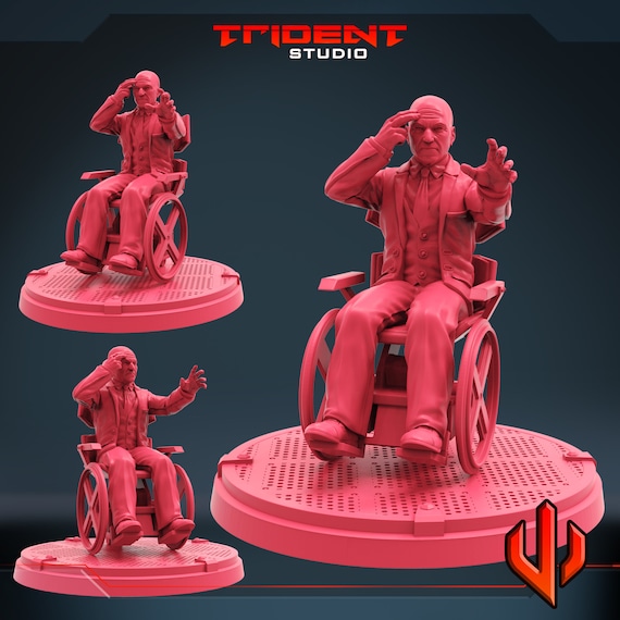 Professor X / Charles Xavier fan Art Sculpted by Trident | Etsy