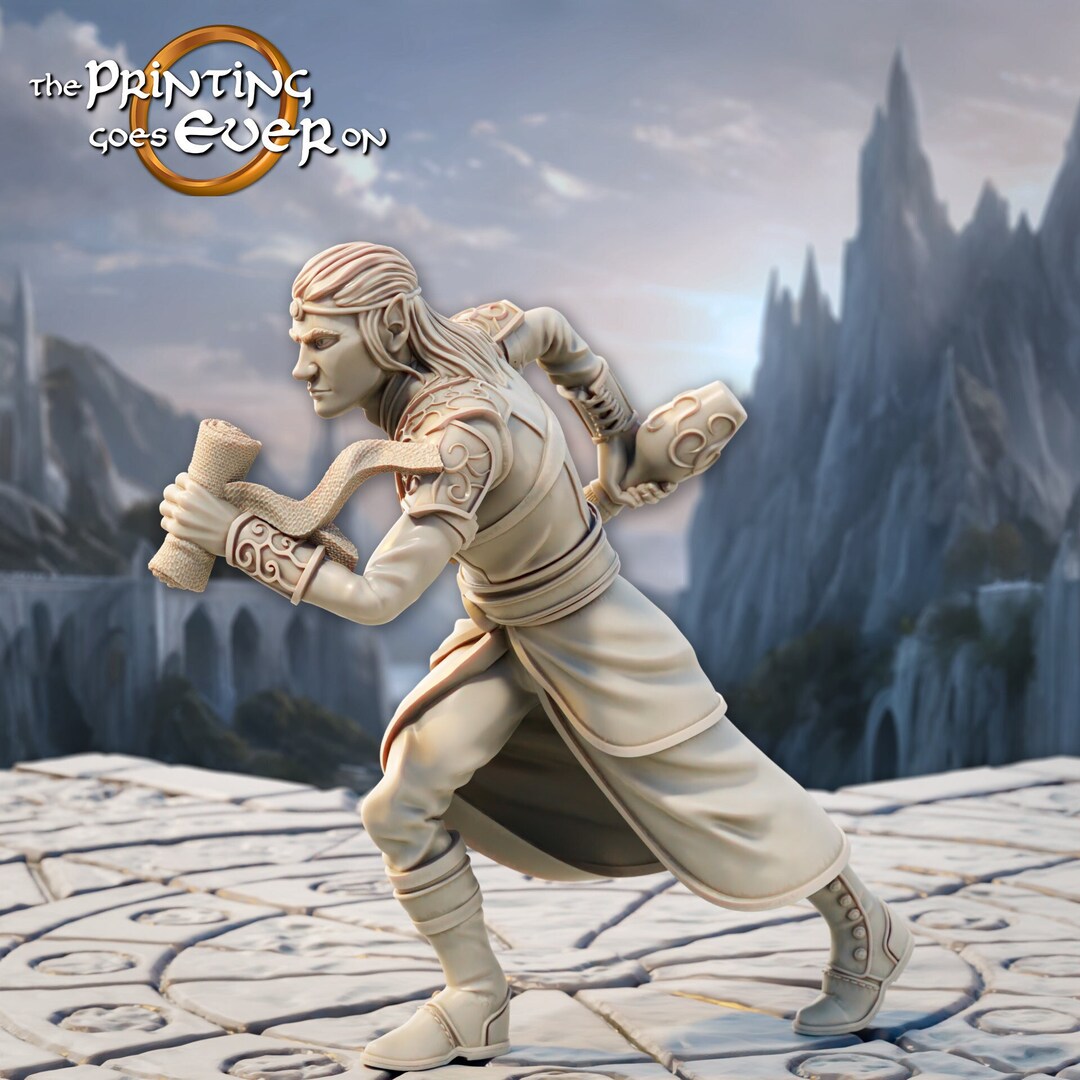 Elven Healer A (sculpted by Print Goes Ever On) - Etsy