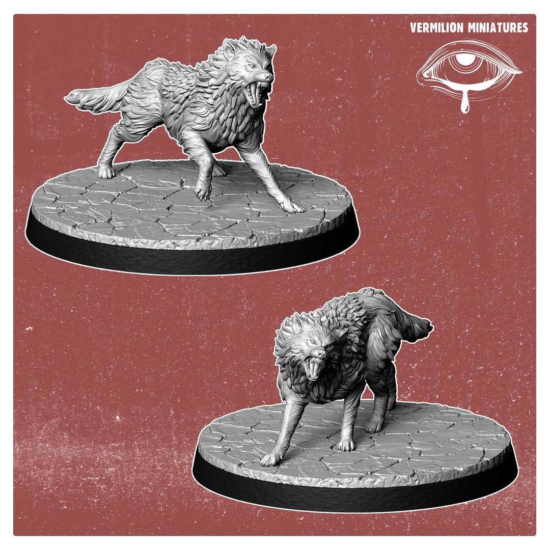 Spartans - Hounds - Set of 2 (sculpted by Vermillion Miniatures) - Etsy