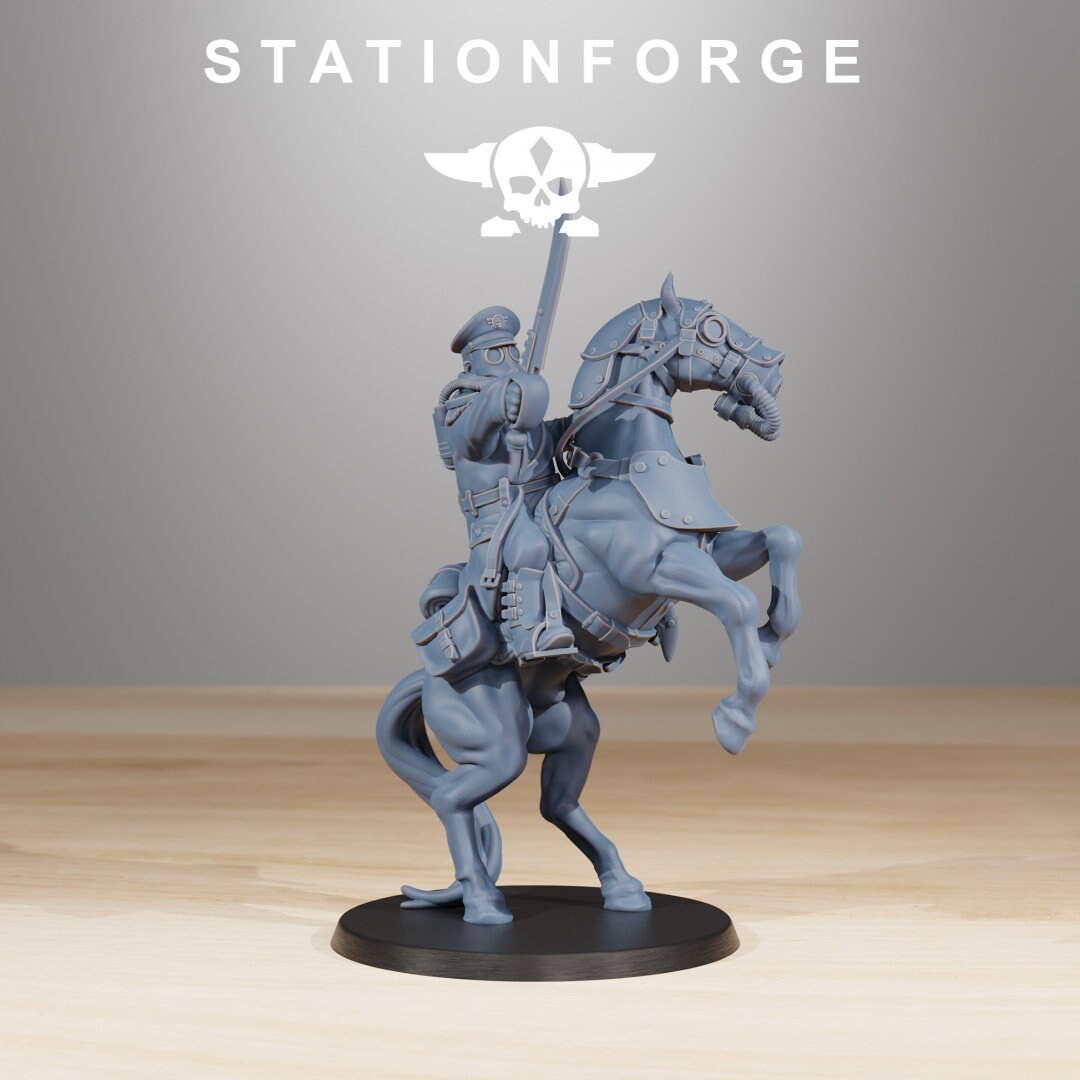 Grim Guard Cavalry Captain (sculpted by Stationforge) - Etsy