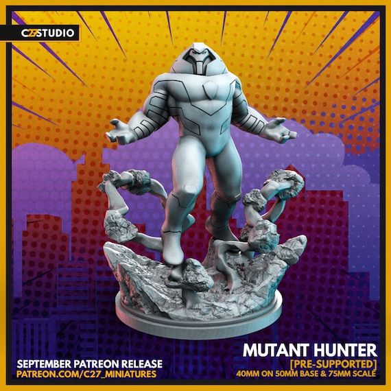 Nimrod / Mutant Hunter 40mm Miniature sculpted by C27 - Etsy