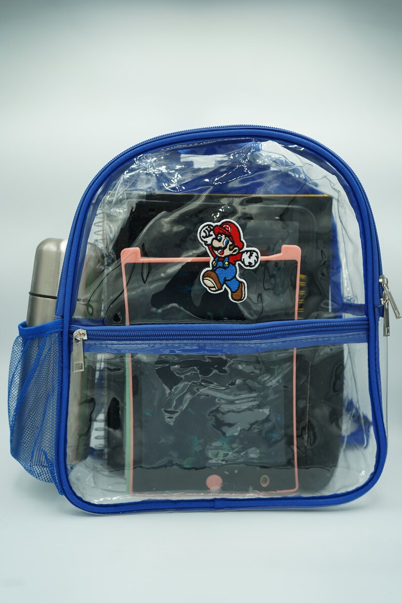 Super Mario Pvc Backpack Gaming Pvc Clear Nintendo Pvc Backpack Mario ...