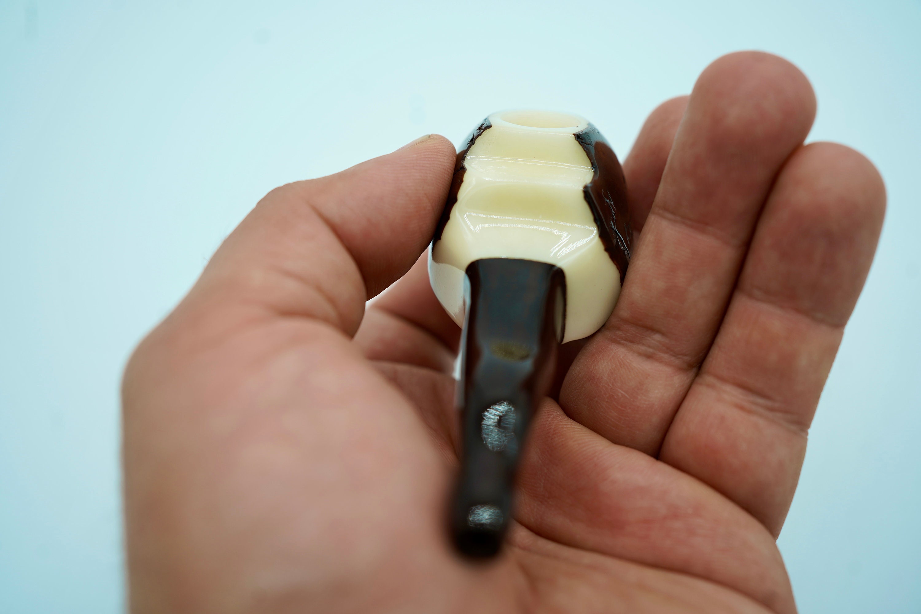 Hemp Leaf Carved Smoking Pipe Tagua Pipe Art Smoking Pipe Handmade ...