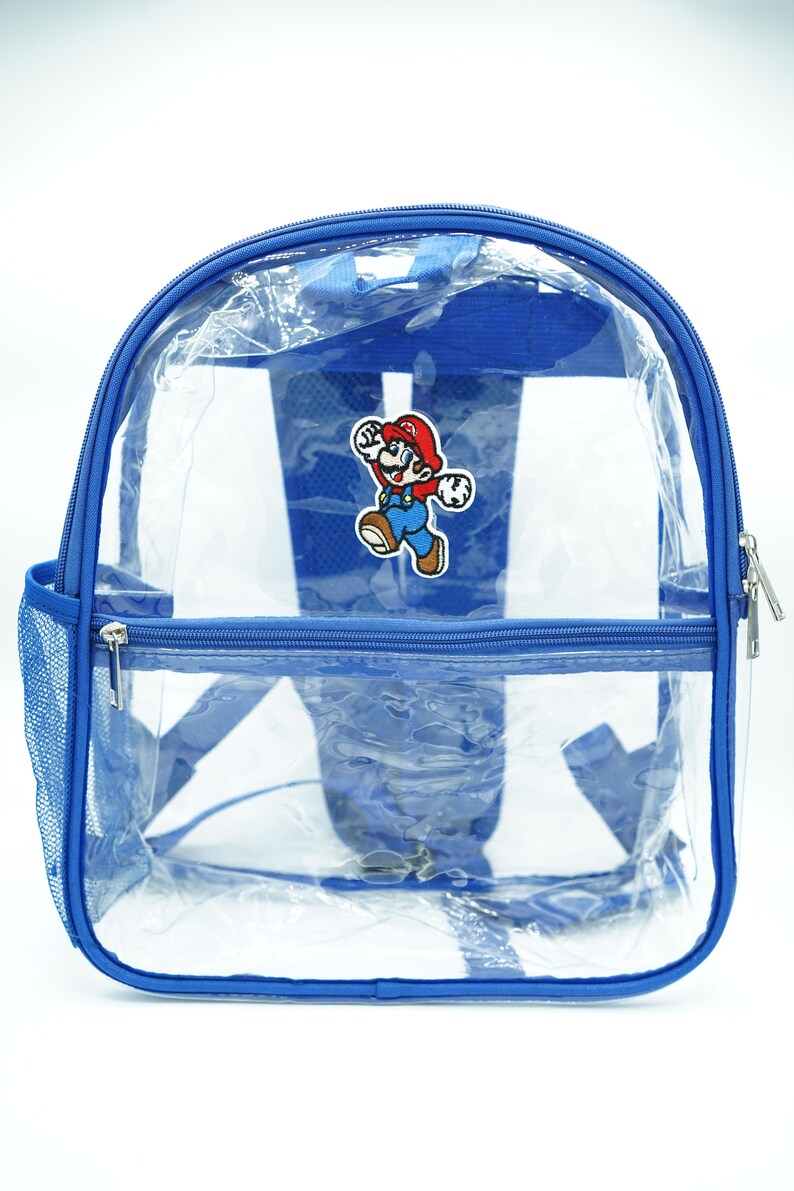 Super Mario Pvc Backpack Gaming Pvc Clear Nintendo Pvc Backpack Mario ...