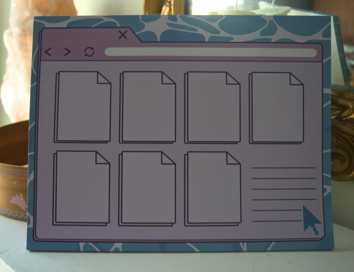 Desktop Folder 8x11 Notepad - Perfect for Weekly Planning - 90s ...