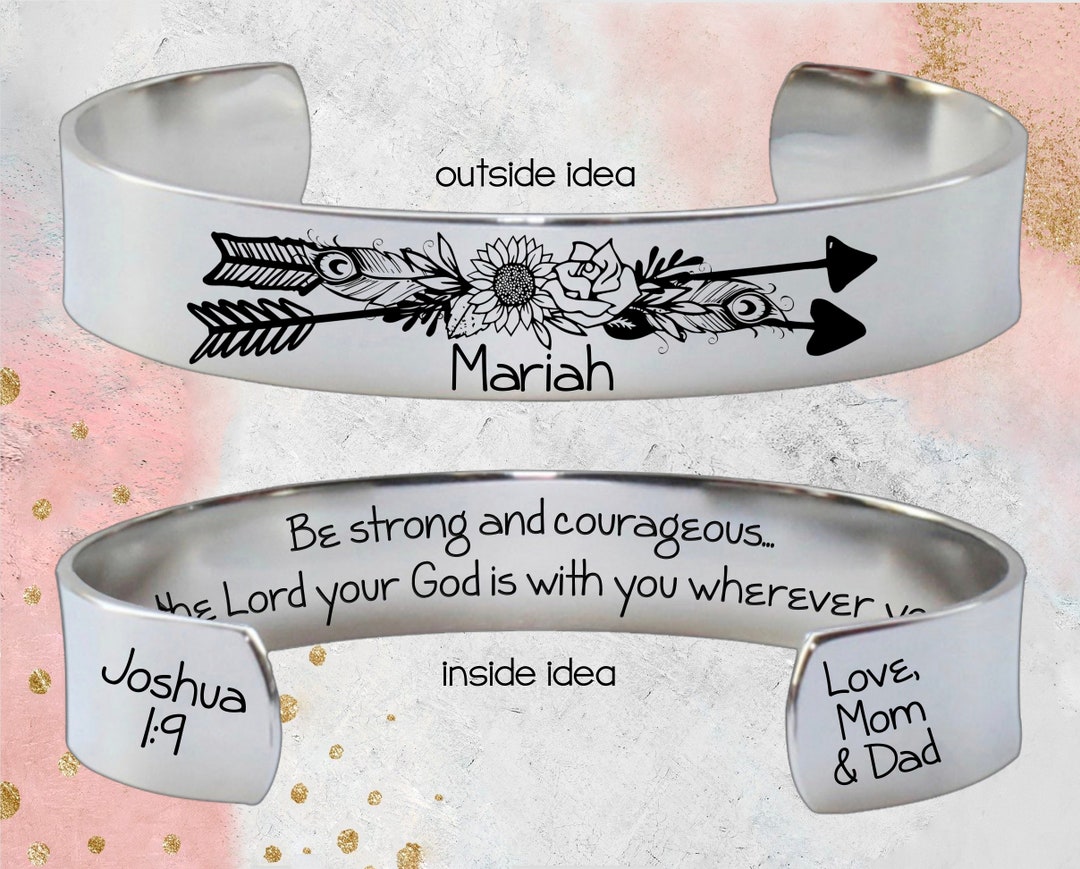 Joshua 1:9 Religious Gifts for Her Graduation Gift Christian Gifts ...