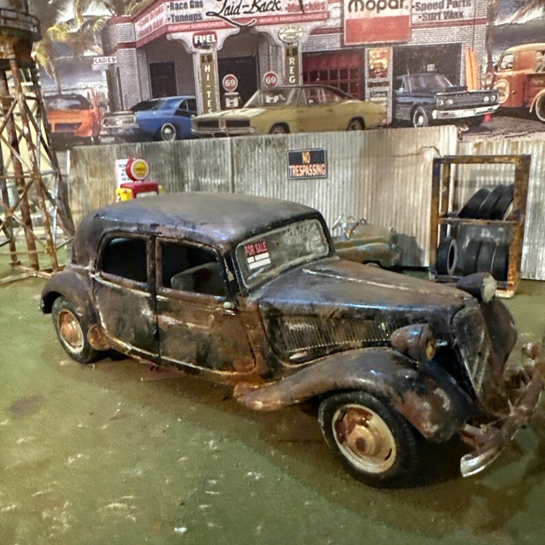 1952 Citroen T/A- Barn Find Cars - 1:18 DIECAST - Vietnam Relic - Etsy