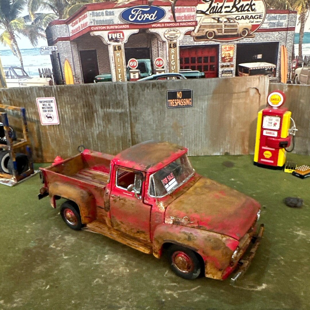 1956 Ford F100 Pickup Truck Barn Find Cars 1:24 DIECAST Danbury Mint - Etsy