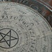 Pendulum Board Handmade Wooden Ritual Disc 6 Inch / 15 Cm Wide Symbol ...