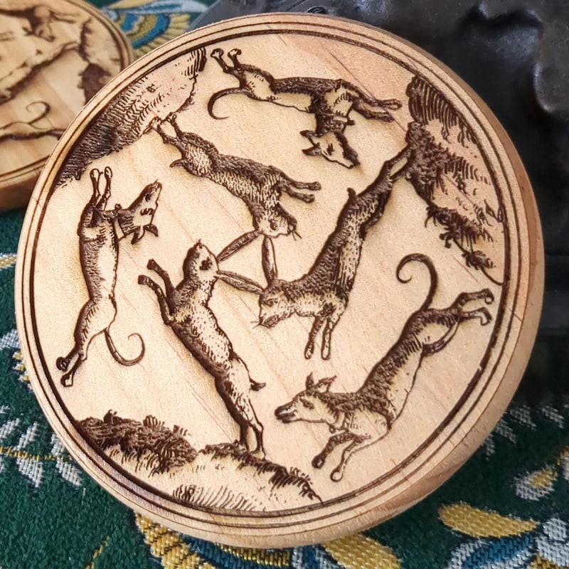 Coasters With Hares On - Etsy