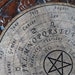 Pendulum Board Handmade Wooden Ritual Disc 6 Inch / 15 Cm Wide Symbol ...