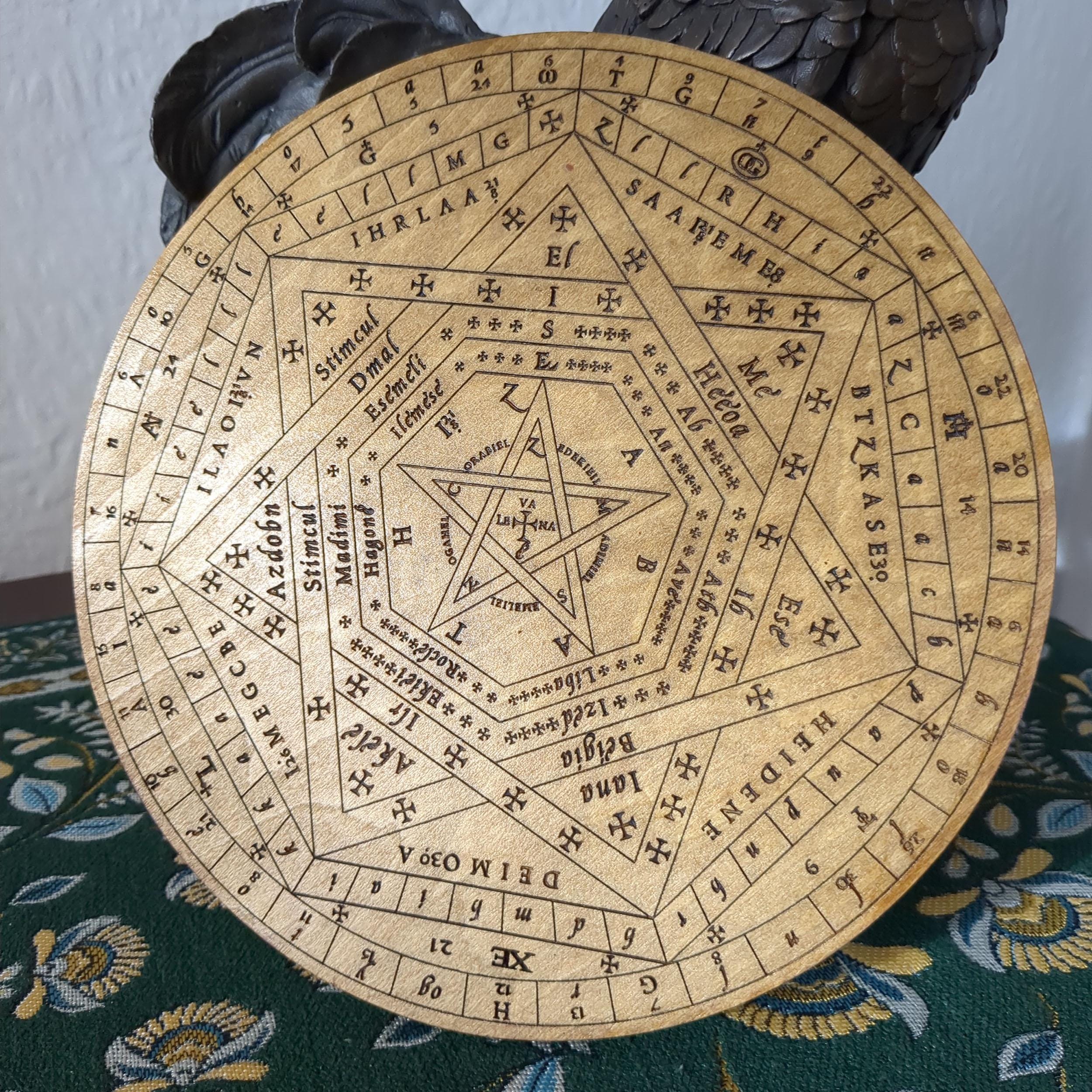 Sigil of Ameth | Engraved Wooden Altar Plate | Choice of Sizes | Symbol ...