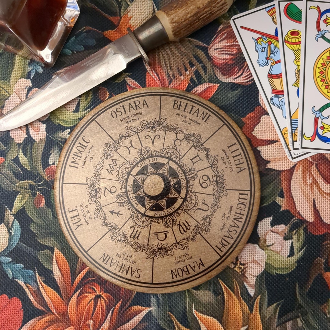 Pagan Year Wheel 6 Inch Wide Celebrate the Seasons With This Handmade ...