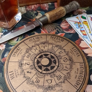 Pagan Year Wheel 6 Inch Wide Celebrate the Seasons With This Handmade ...