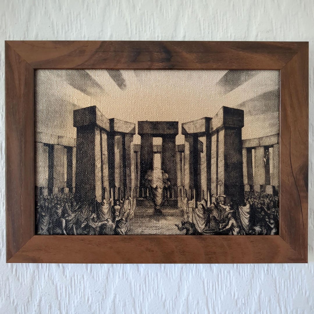 Druids Sacrificing to the Sun | 1722 | Handmade Reproduction on Canvas ...