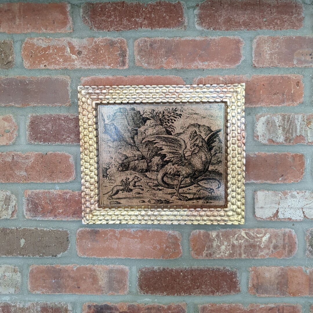 The Basilisk and the Weasel Wenceslaus Hollar, 17th Century Framed ...