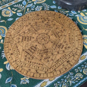 Sigil of Ameth | Engraved Wooden Altar Plate | Choice of Sizes | Symbol ...