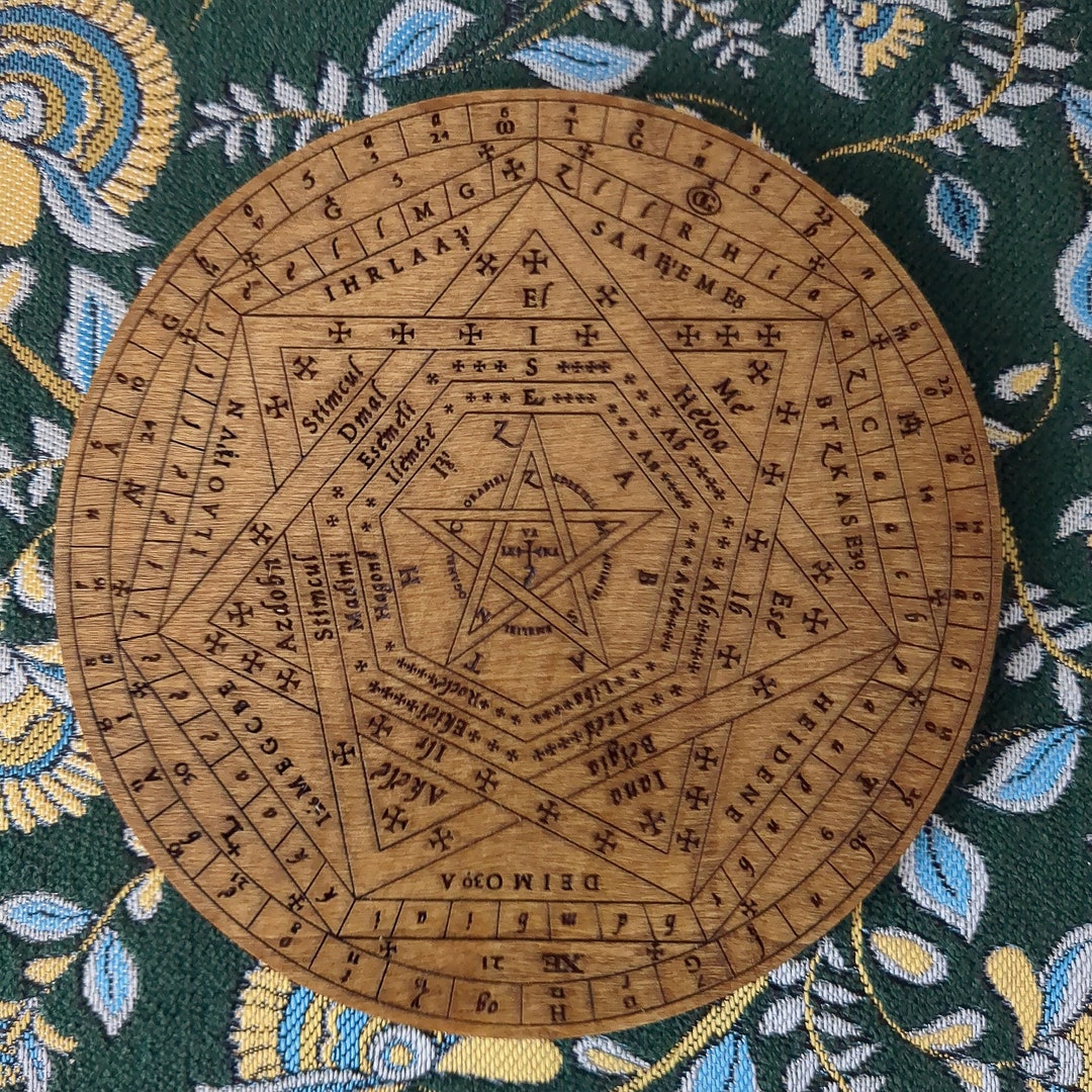 Sigil of Ameth } Engraved Wooden Altar Disc | Choice of Sizes | Symbol ...