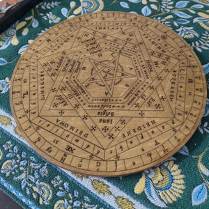 Sigil of Ameth | Engraved Wooden Altar Plate | Choice of Sizes | Symbol ...